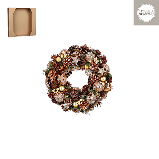 NG dekoracija - WREATH 9x34 1117403 - L. Brown - EDL