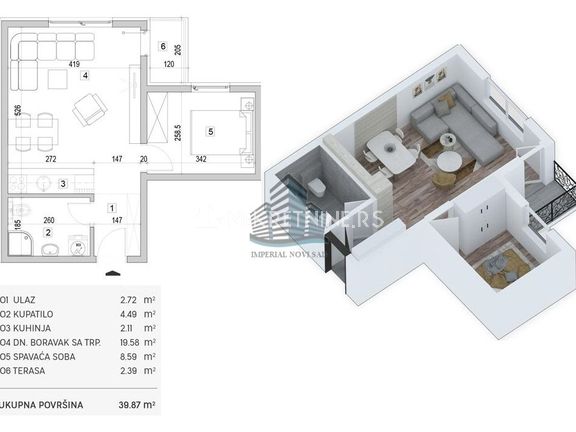 40m² – 69.700€ ADICE POVRAT PDVA 10499