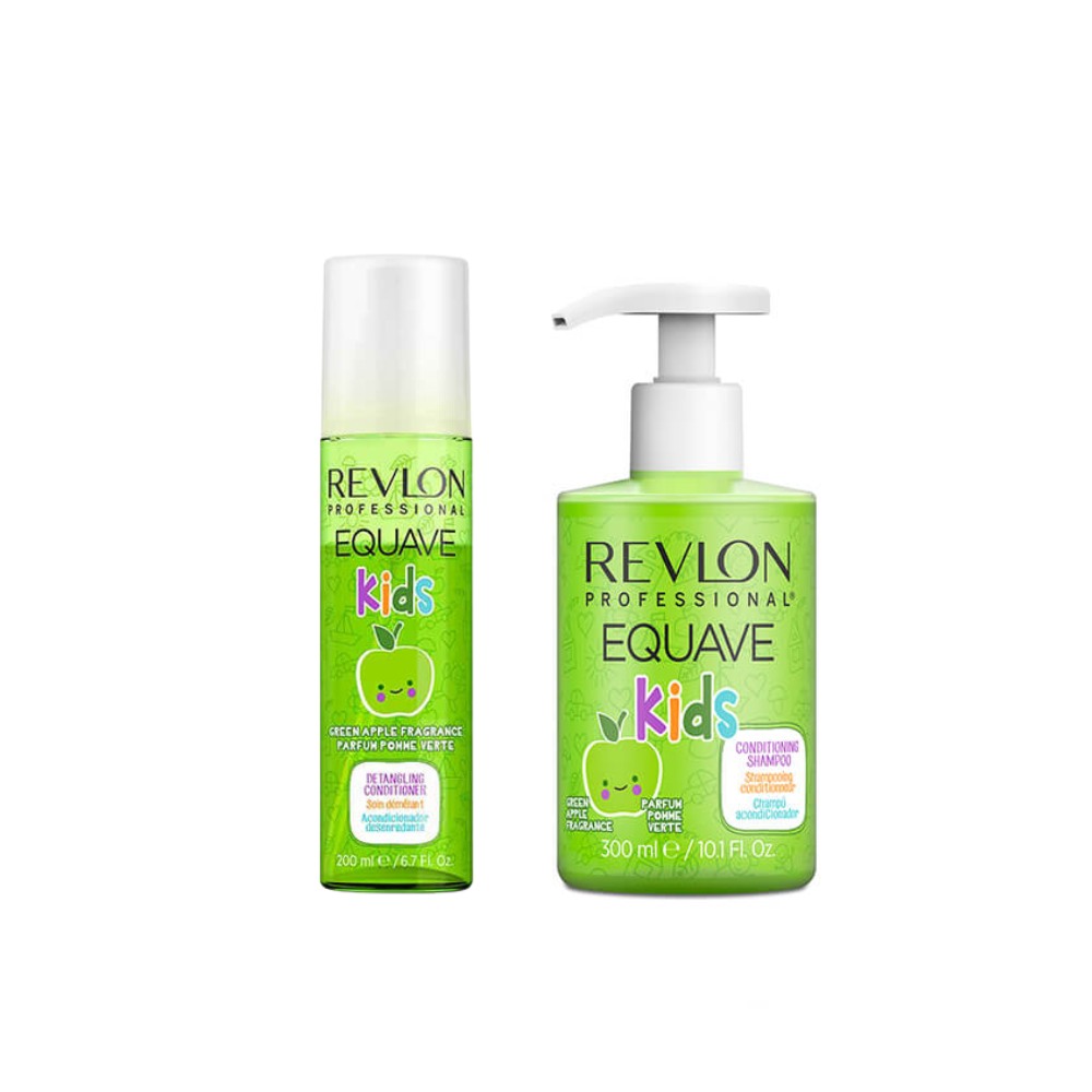 Equave Kids Green Apple Set (Shampoo 300ml+ Conditioner 200ml)