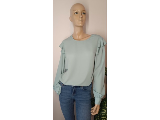 Elegantna mint zelena bluza vel.38