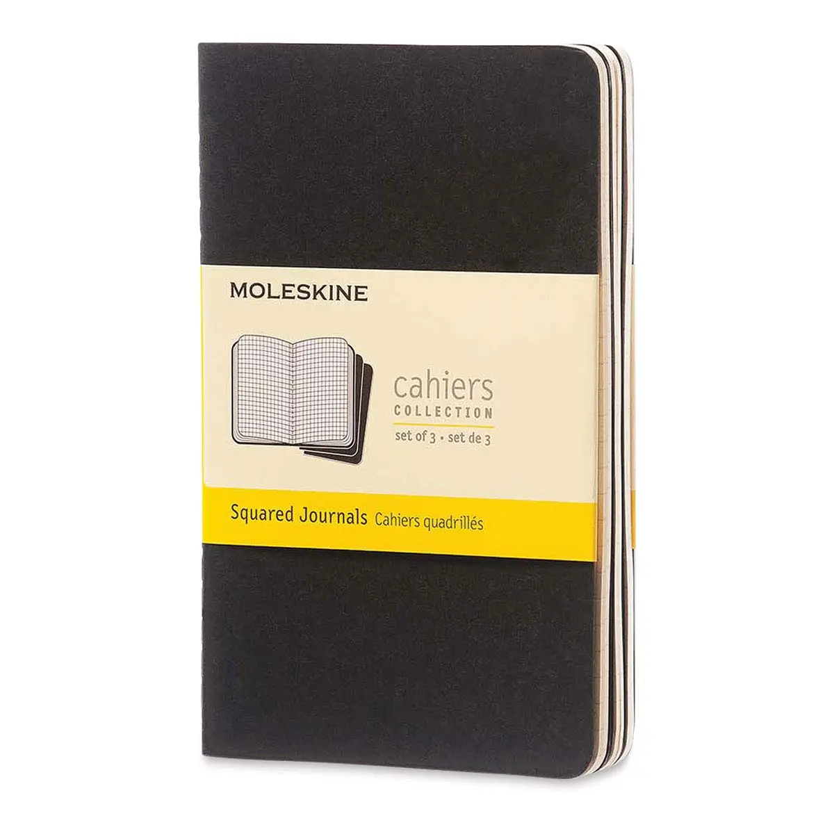 MOLESKINE Beležnice mekog poveza, Kvadratići, Crna