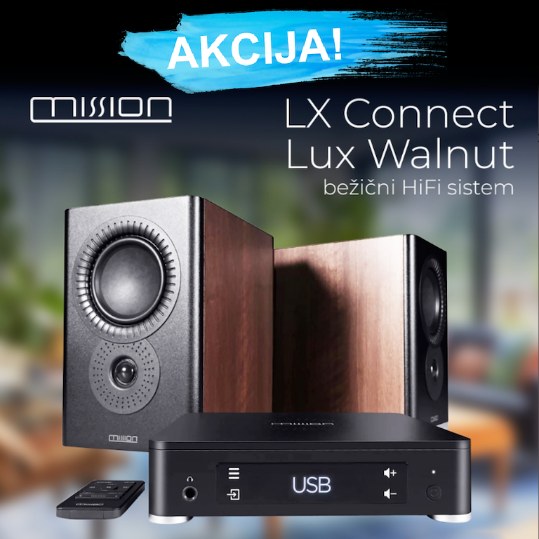 BlackFriday Hifi 2024. Mission LX-Connect Walnut - AKCIJA