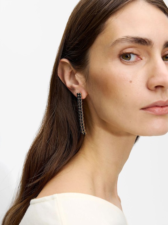 Long Earrings With Crystals