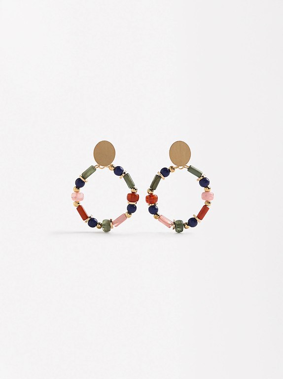 Multicoloured Hoop Earrings