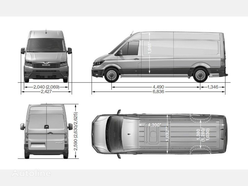 Novi MAN TGE L4H3 minibus furgon