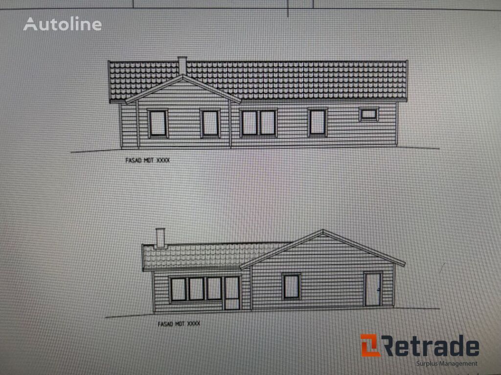 Prodaje se Husstomme Lågenergihus i vinkel 184.3 m2 helt nytt , omonterat / mobilnu kućicu na aukciji