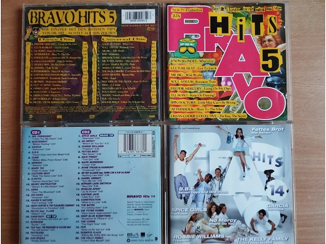 Bravo Hits #5+#14 - Various Artists 2+2 CDs