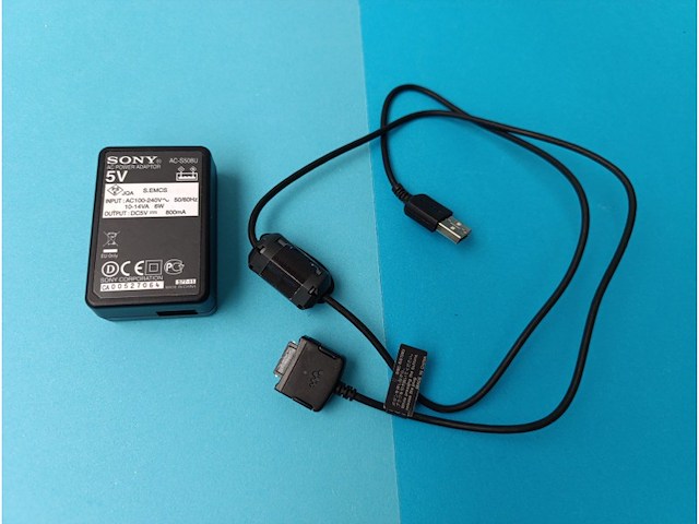 SONY Walkman original adapter i kabl - AC-S508U