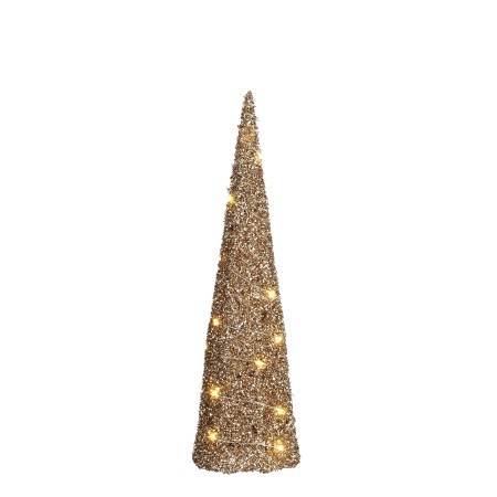 Novogodišnja dekoracija - led cone 20led 14x50 1162499 - champagne - edl ( 043253 )