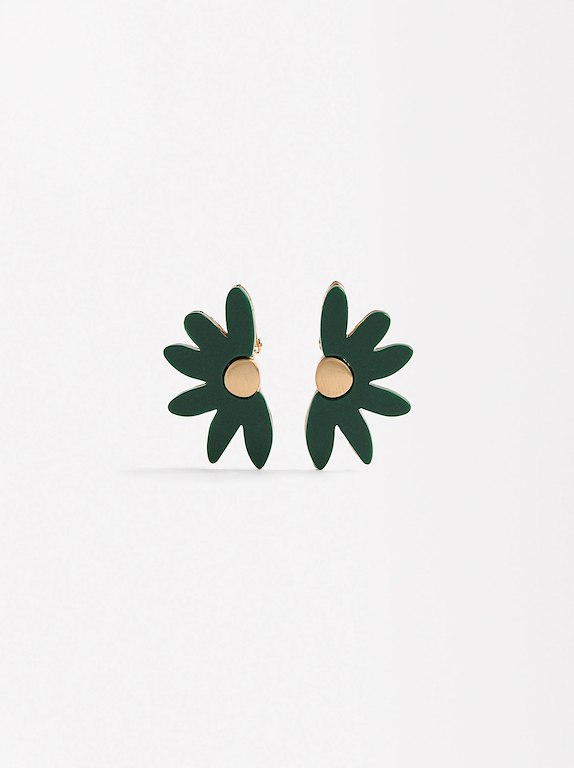 Half Flower Earrings