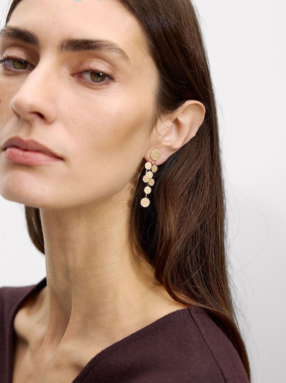 Long Earrings With Circles