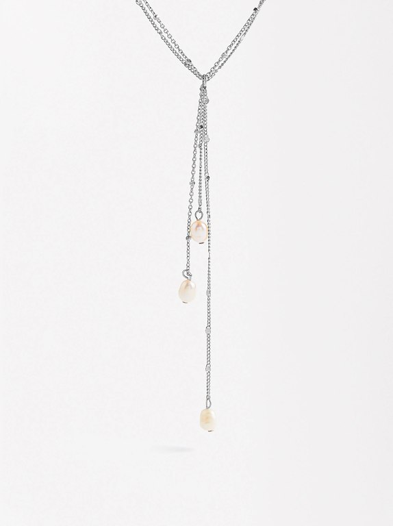 Long Necklace With Freshwater Pearls