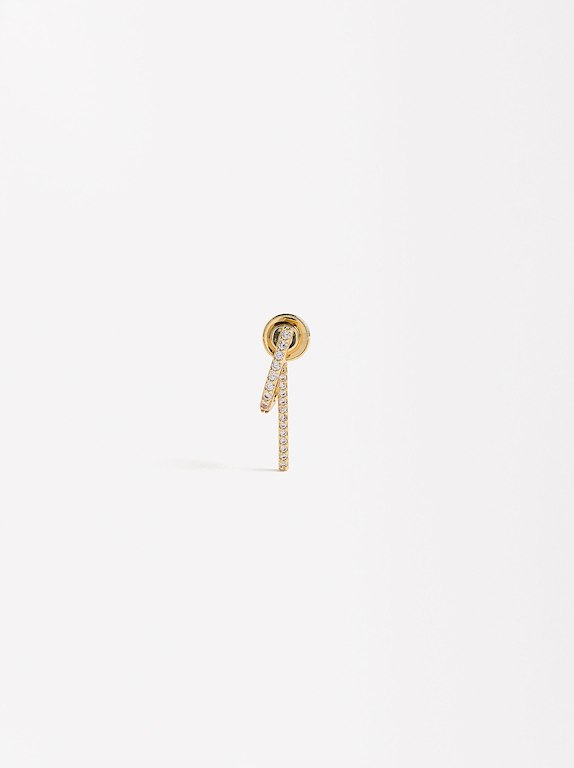 Single Pavé Earjacket With Zirconia