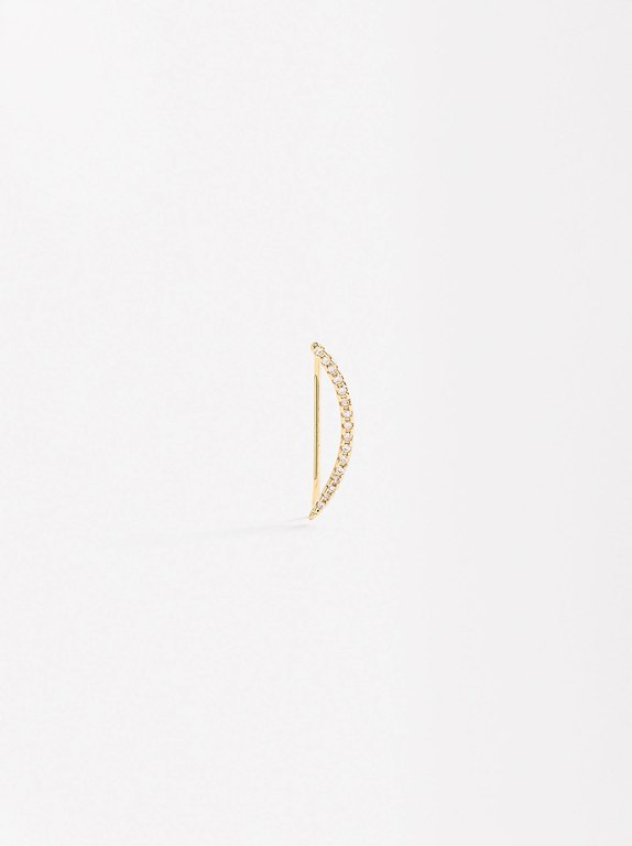 Single Pavé Earjacket With Zirconia