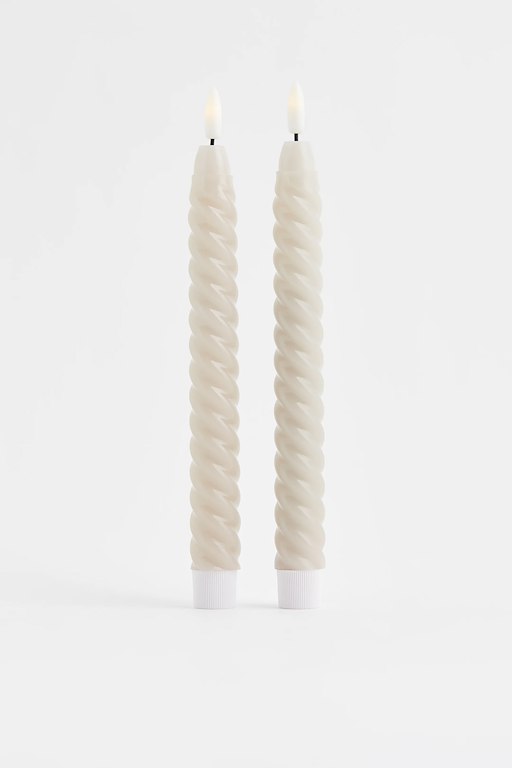 2-pack LED Swirl candles