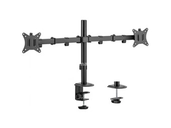 EQUIP Two monitoros desktop bracket 13"-27"