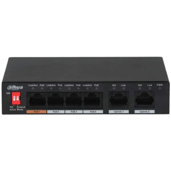 DAHUA POE Switch prekidač PFS3006-4ET-60-V2