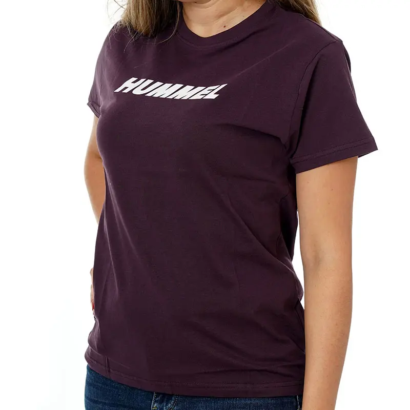 HUMMEL Ženska majica Hmlelemental Logo Cotton Tee, Ljubičasta