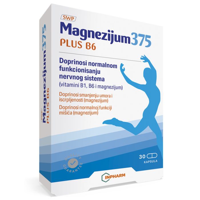 Magnezijum 375 Plus B6 30 kapsula