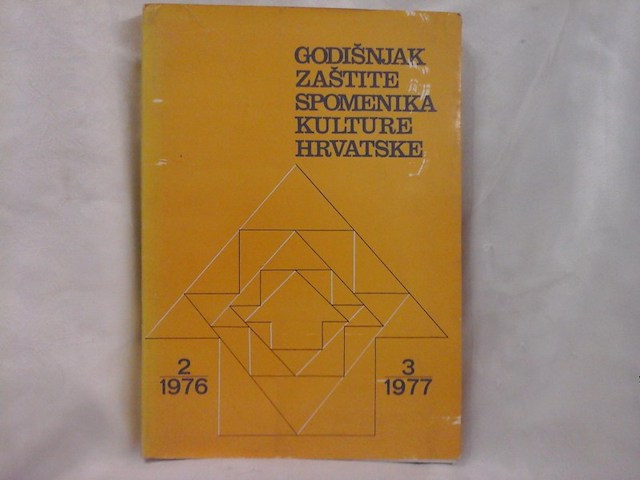 Godišnjak zaštite spomenika kulture Hrvatske 2 1976 3