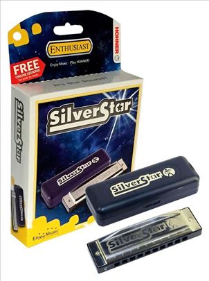 Hohner M50401 Silver Star C major usna harmonika