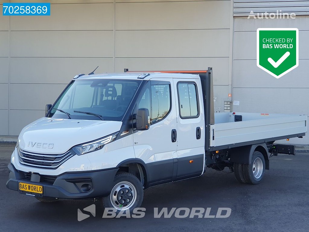 Novi IVECO Daily 35C21 3.0 210PK 2025model Dubbel Cabine Open laadbak CarPl kamion s ravnom platformom < 3.5t