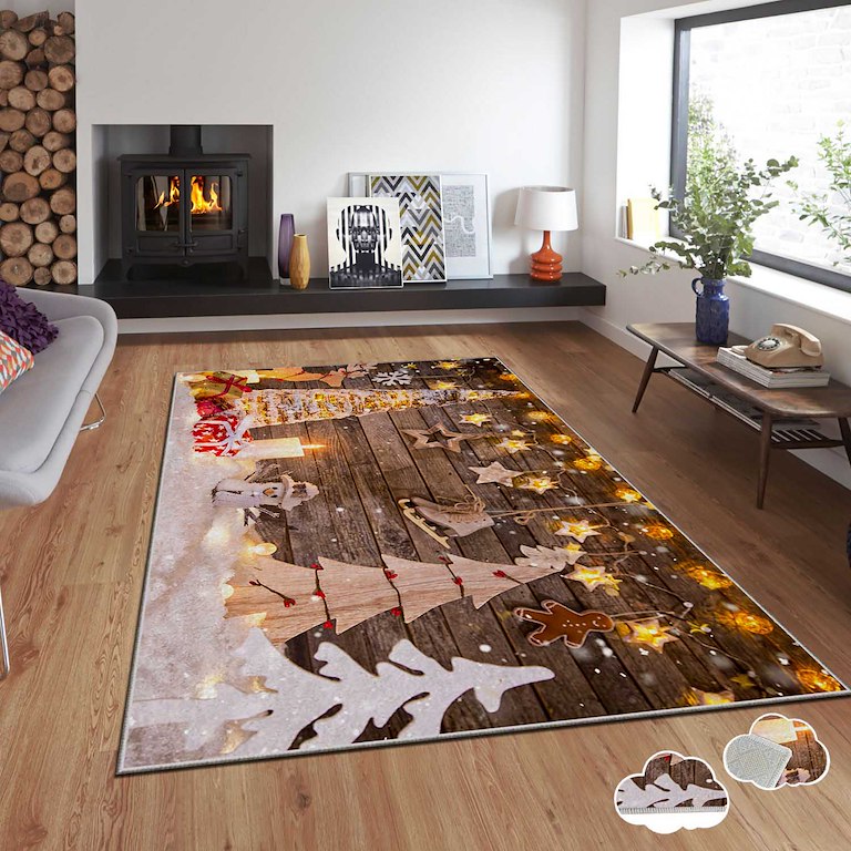 3D-TEPISI-Christmas Tree & Winter Fun Rug