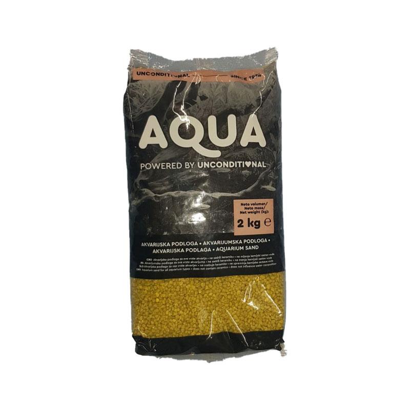 Aqua šljunak kvarcni žuti 2-3mm 2kg