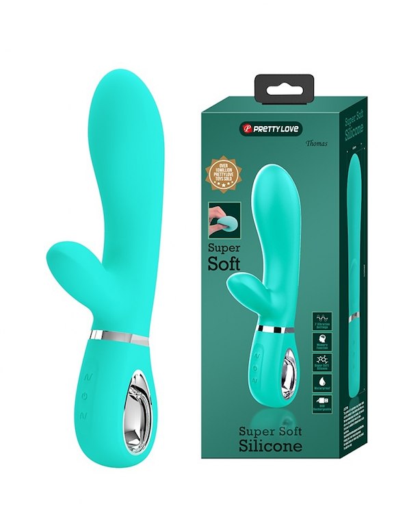 Silikonski zeleni vibrator Thomas