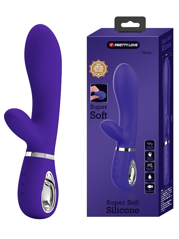 Silikonski ljubičasti vibrator Thomas