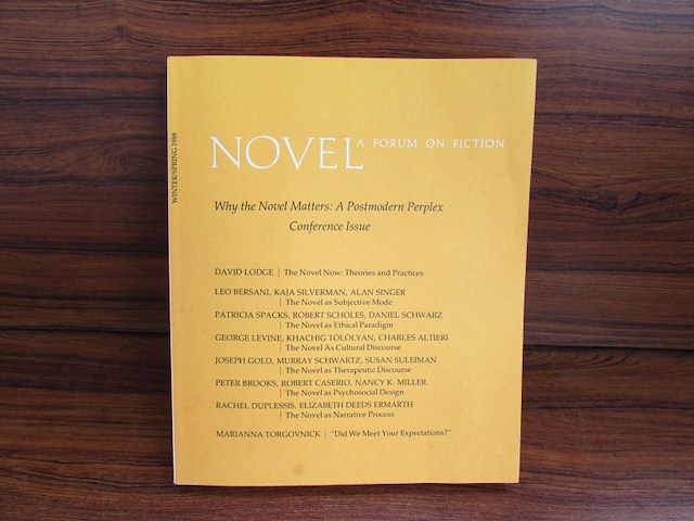 Novel - A Forum on Fiction (1988.)