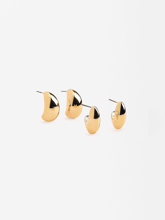 Set Of Gold Earrings