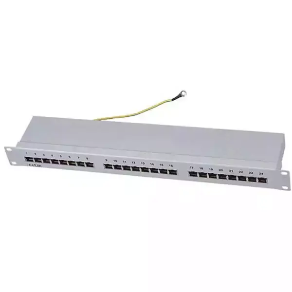 Netiks Patch panel 19/1U sa 24 RJ-45 STP kat. 6, Krone LSA, Držač kablova sa zadnje