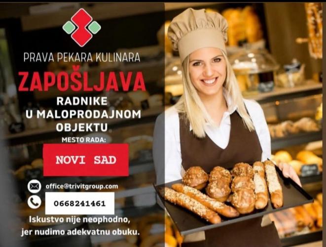 Prava pekara Kulinara zapošljava radnike
Novi Sad