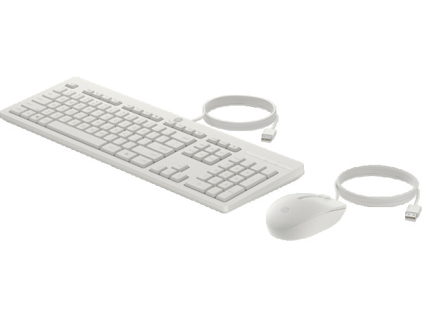 HP 225 Wired Mouse and Keyboard Combo White, YU ( 86J24AA )