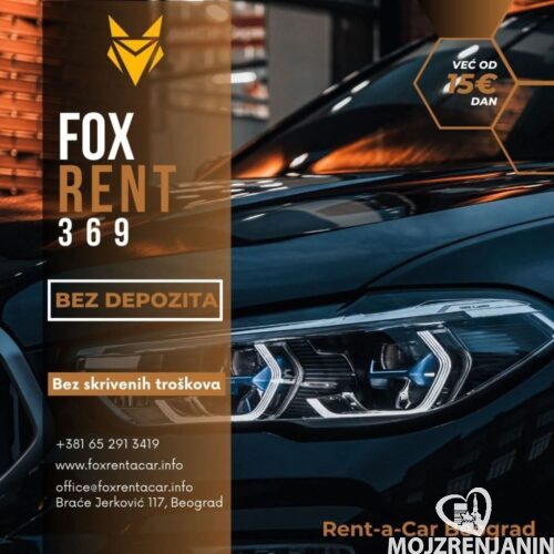 Rent a car Beograd – bez depozita