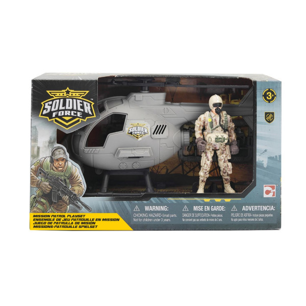 Chap mei soldier patrol patrola helikopter playset