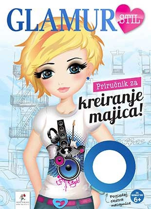 Priručnik za kreiranje majica – Glamur stil bojanka