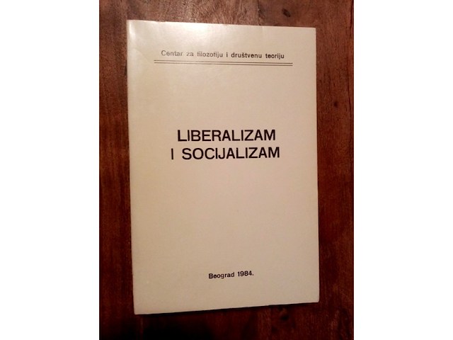 Liberalizam i socijalizam