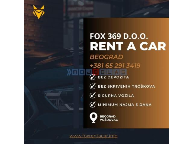 Rent a car Beograd - bez depozita