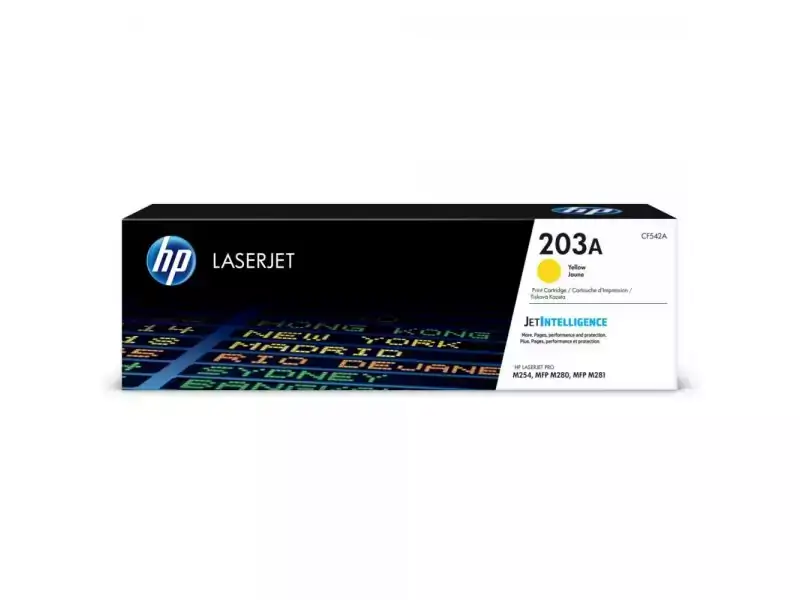 HP 203A YELLOW ORIGINAL LASERJET TONER CARTRIDGE (CF542A)