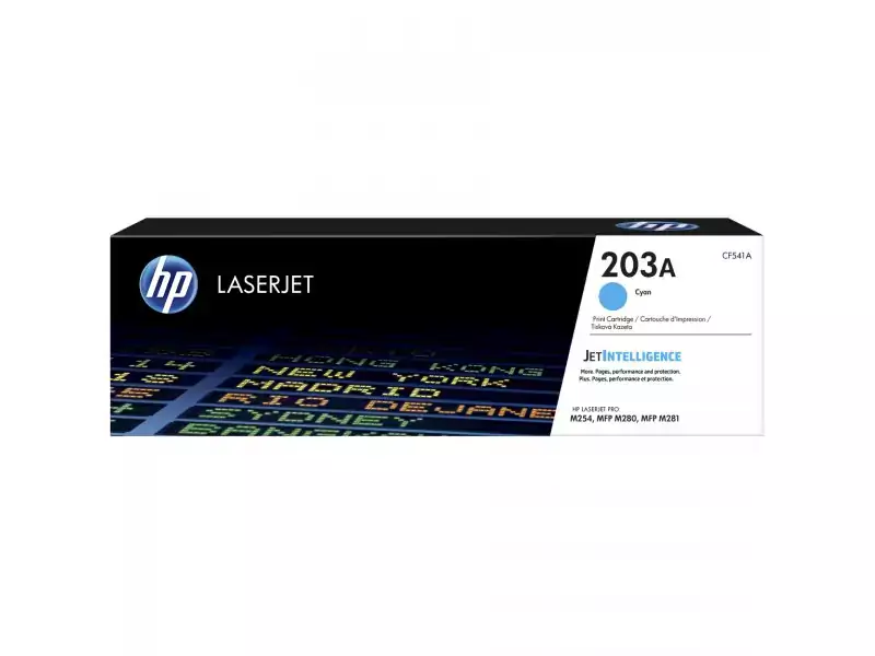 HP 203A CYAN ORIGINAL LASERJET TONER CARTRIDGE (CF541A)