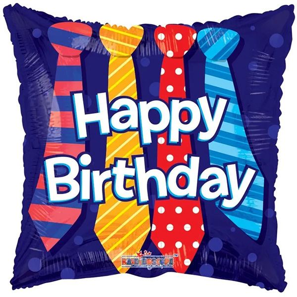 1513318
18″ Foil Happy Birthday Ties