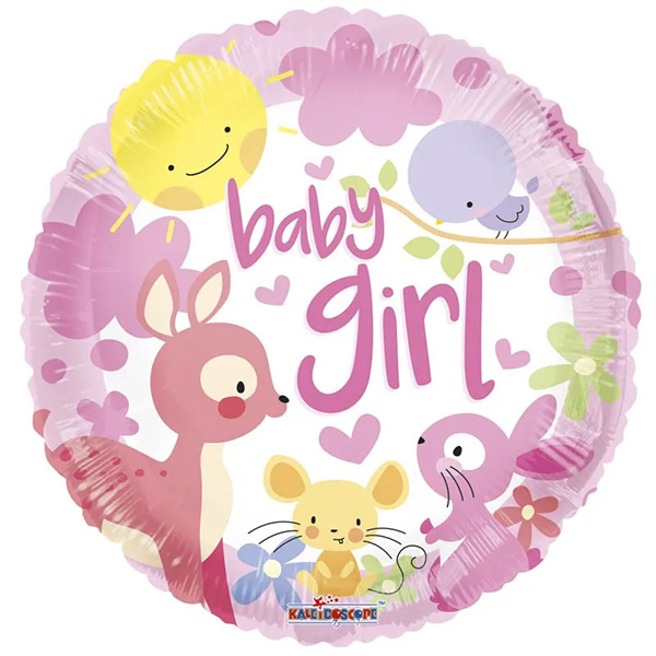 1613518
18″ Foil Baby Girl Animals