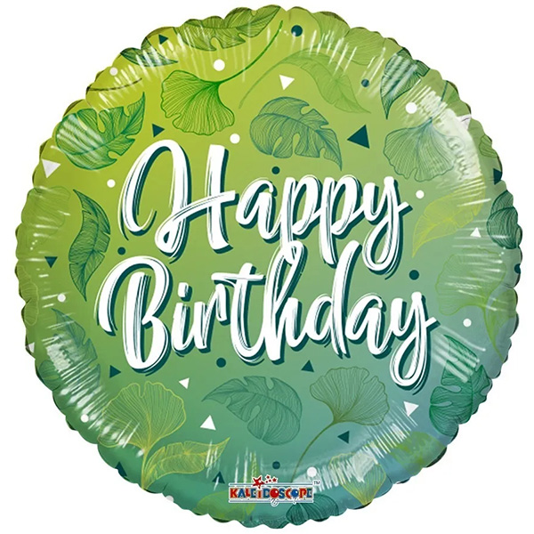 1635718
18″ Foil Birthday Green Motifs Eco