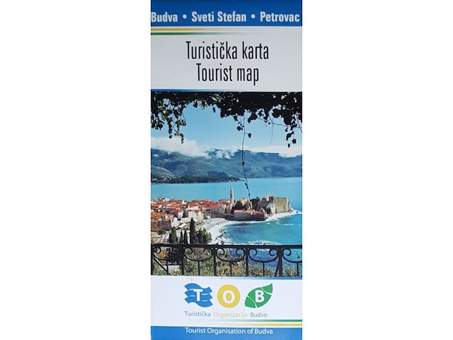 Karta `BUDVA-SVETI STEFAN-PETROVAC` Crna Gora