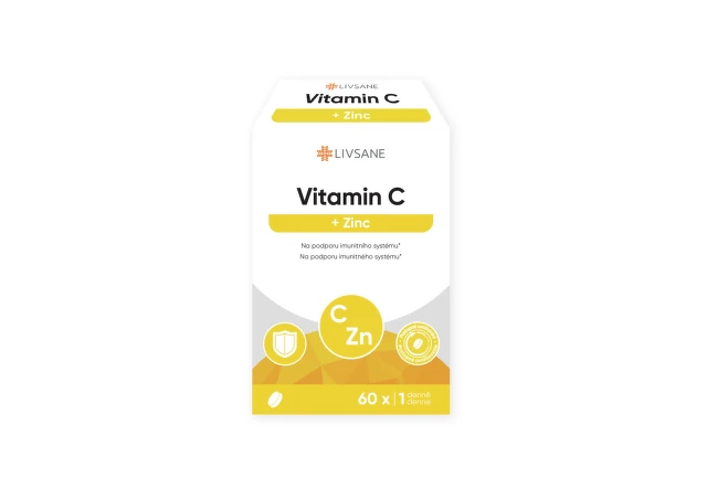 LIVSANE Vitamin C + Cink depo, 60 tableta