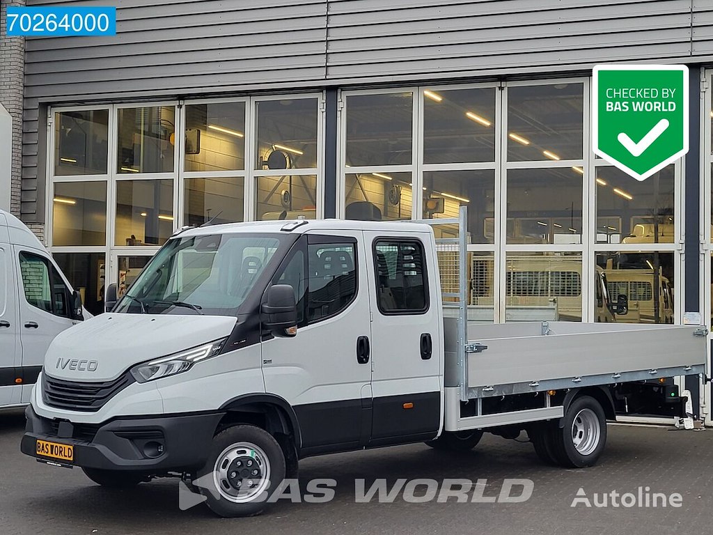 Novi IVECO Daily 35C18 3.0 180PK Nwe model 2025 NL Open laadbak Dubbel Cabi kamion s ravnom platformom < 3.5t