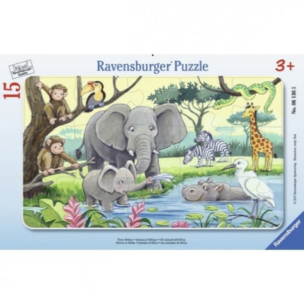 Ravensburger puzzle Bebe životinje u Africi