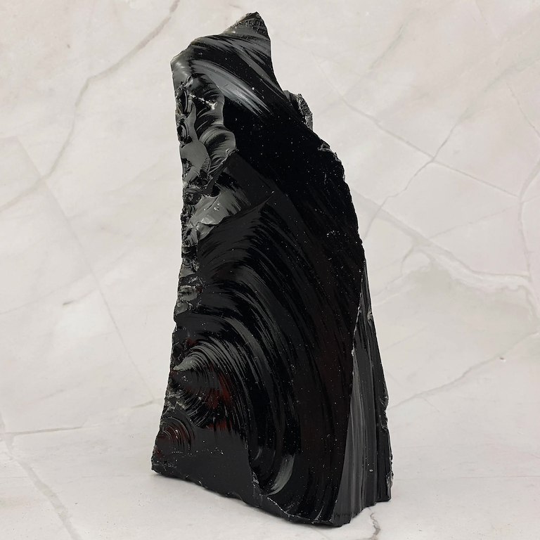 Obsidijan Sirovi sa Poliranim Dnom 1.2kg #11016P8